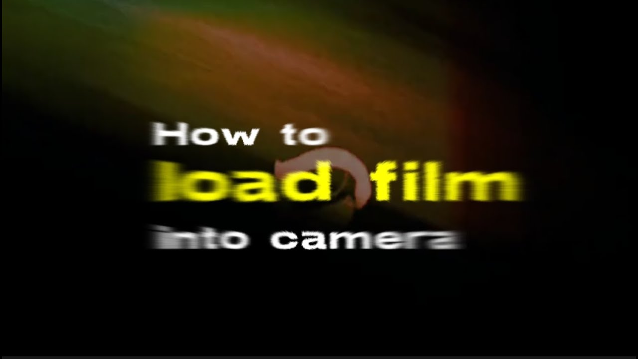 How I load film into a camera (Fujica GA). - YouTube