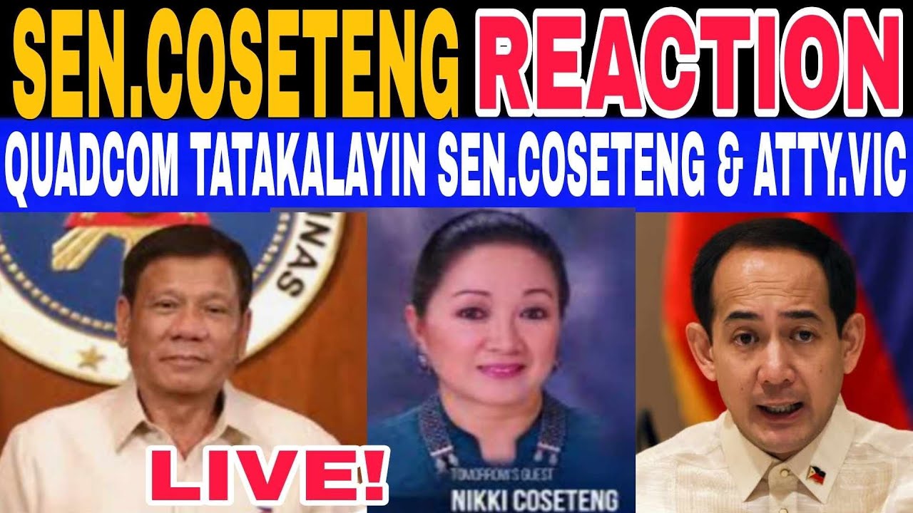 Sen.Nikki Coseteng LIVE KASAMA ATTY VIC RODRIGUEZ TUWADCOM BABA-LATAN# ...