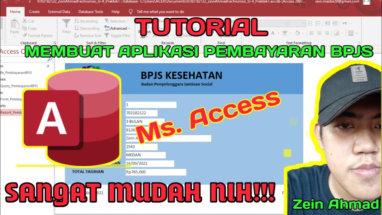 Tutorial Membuat Aplikasi Pembayaran BPJS Menggunakan Ms. Access - YouTube