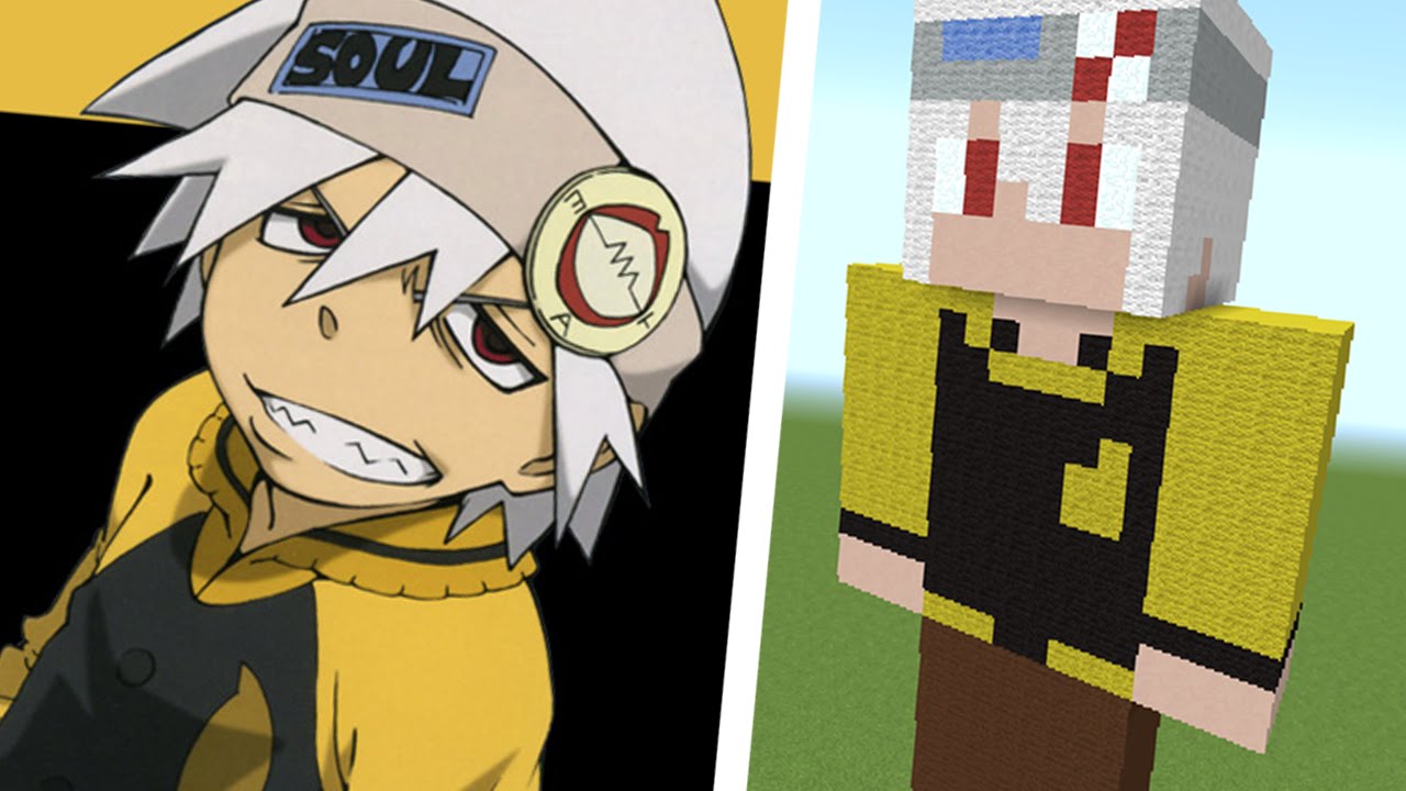 How to Build a Soul Evans Statue (Soul Eater) - Minecraft - YouTube