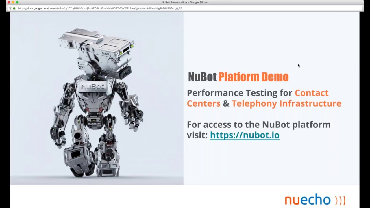 NuBot Testing Platform Demo - YouTube