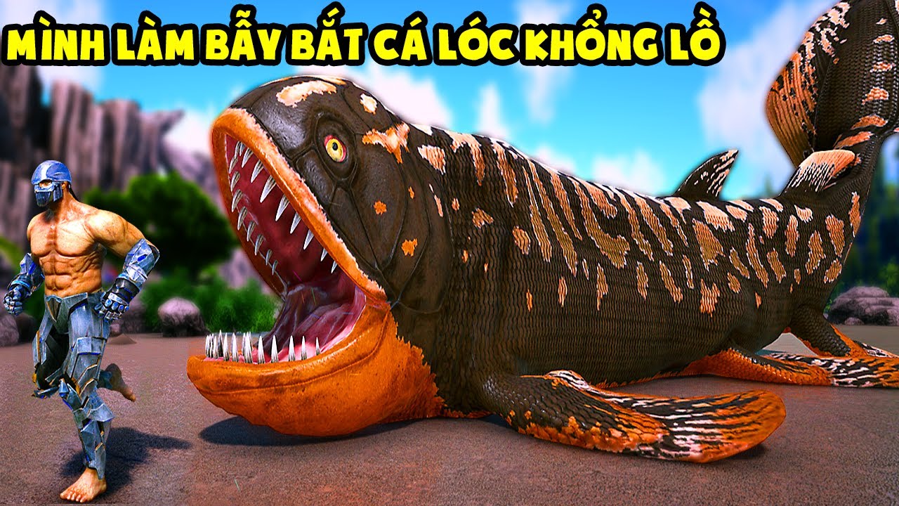 ARK Monster Hunter #31 MÌNH LÀM BẪY BẮT CÁ LÓC THỜI TIỀN SỬ KHỔNG LỒ ...