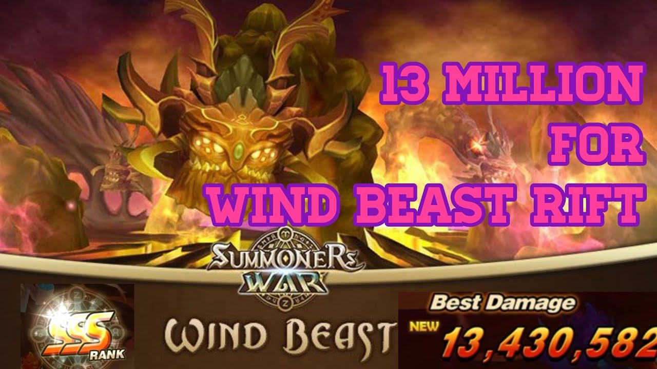 13 MILLION FOR WIND BEAST RIFT [Summoners War : Sky Arena] - YouTube