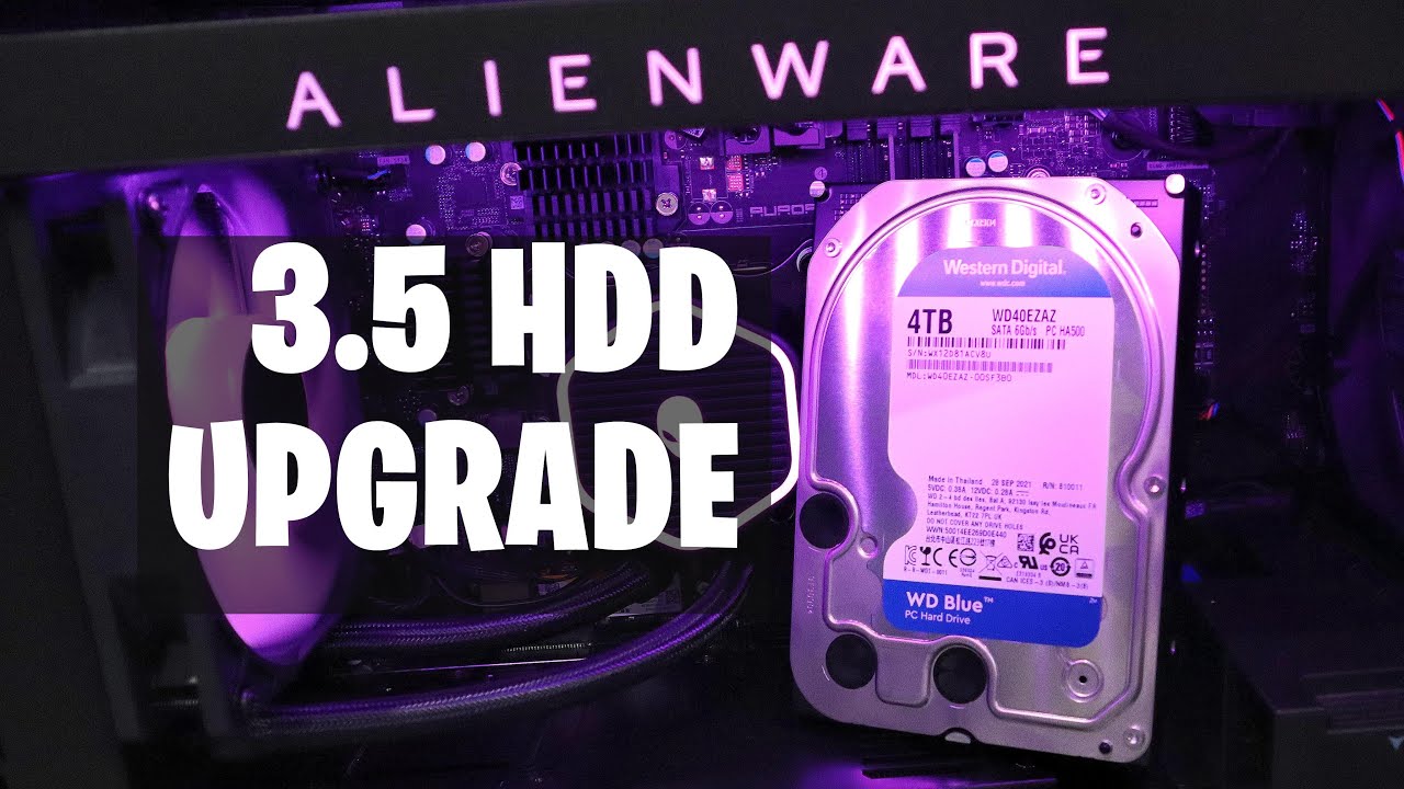 How To Upgrade 3 5 Hard Drive Hdd To Alienware Aurora R13 Youtube