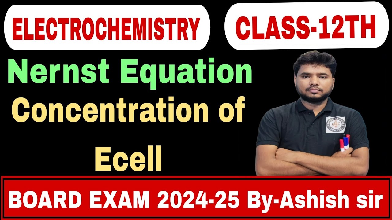 Concentration cells | Nernst equation |Electrochemistry | Class 12 ...