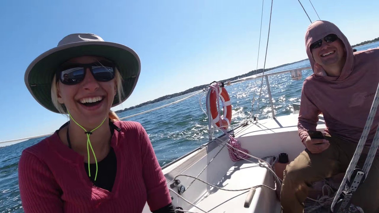 Not mudding. Sailing J27 out of Boston - YouTube