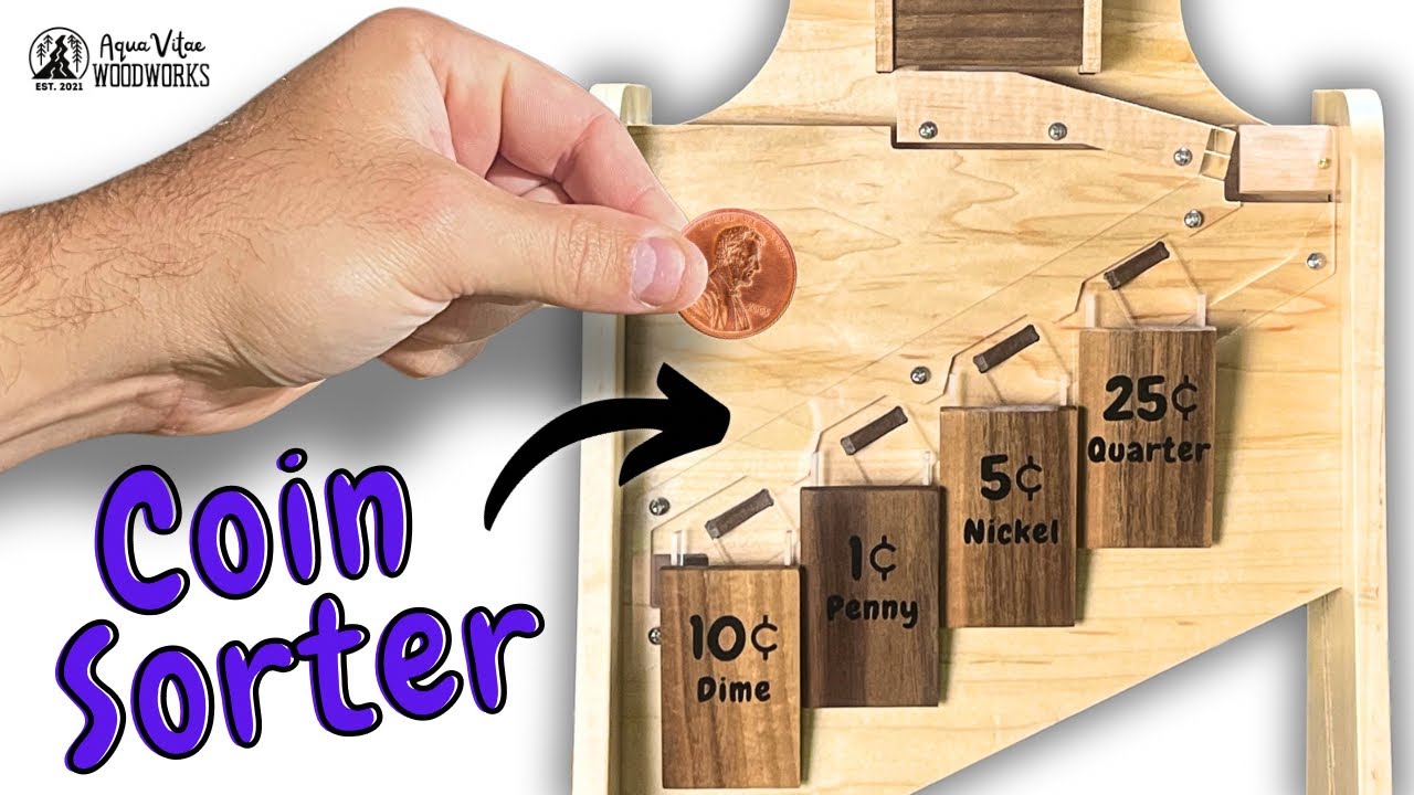 CNC Woodworking: Building a Self Sorting Piggy Bank - YouTube