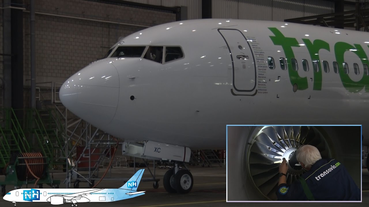 TRANSAVIA BOEING 737-800 INSPECTION - YouTube
