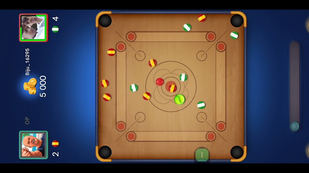 Carrom board gameplay 2 player match || online carrom board || carrom ...