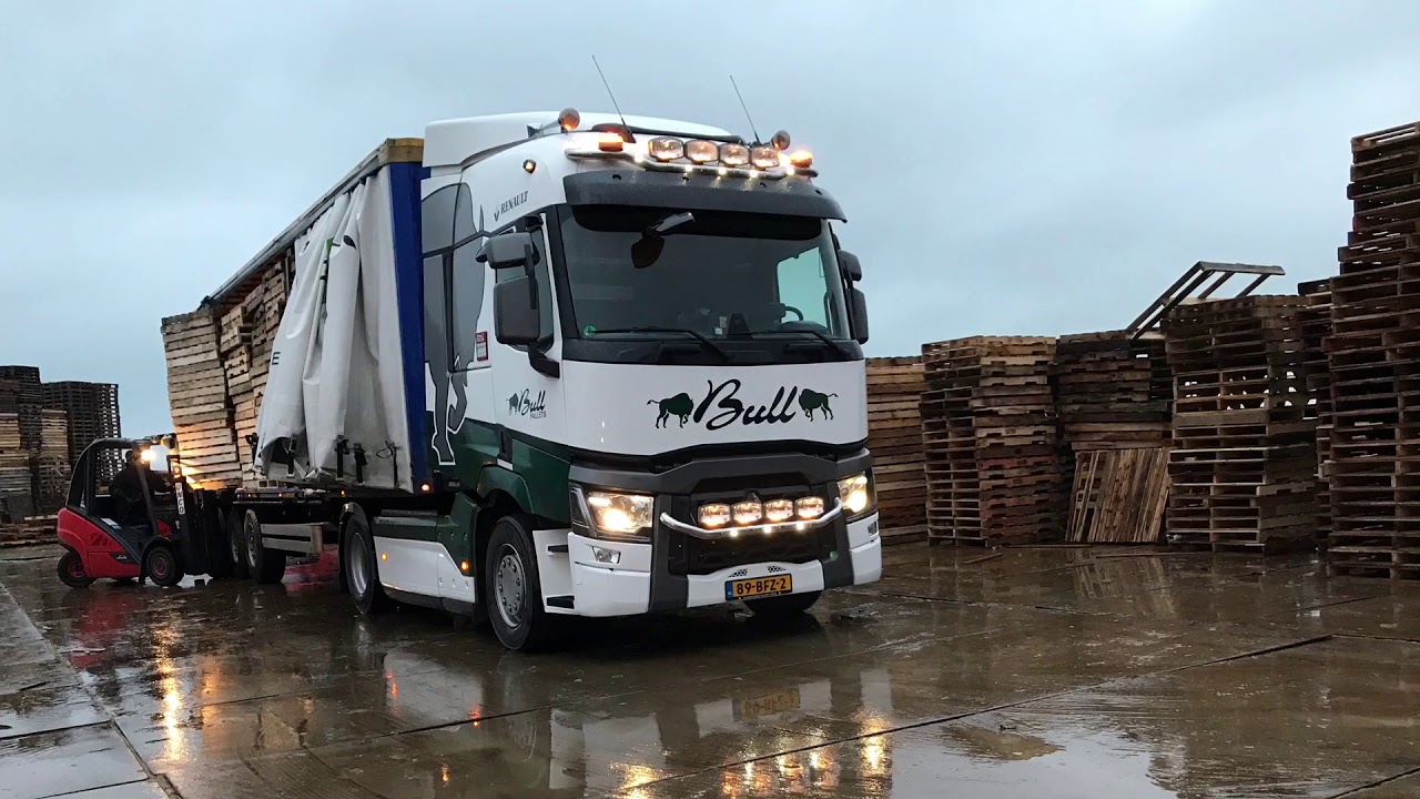 Renault Truck Bull Pallets - YouTube
