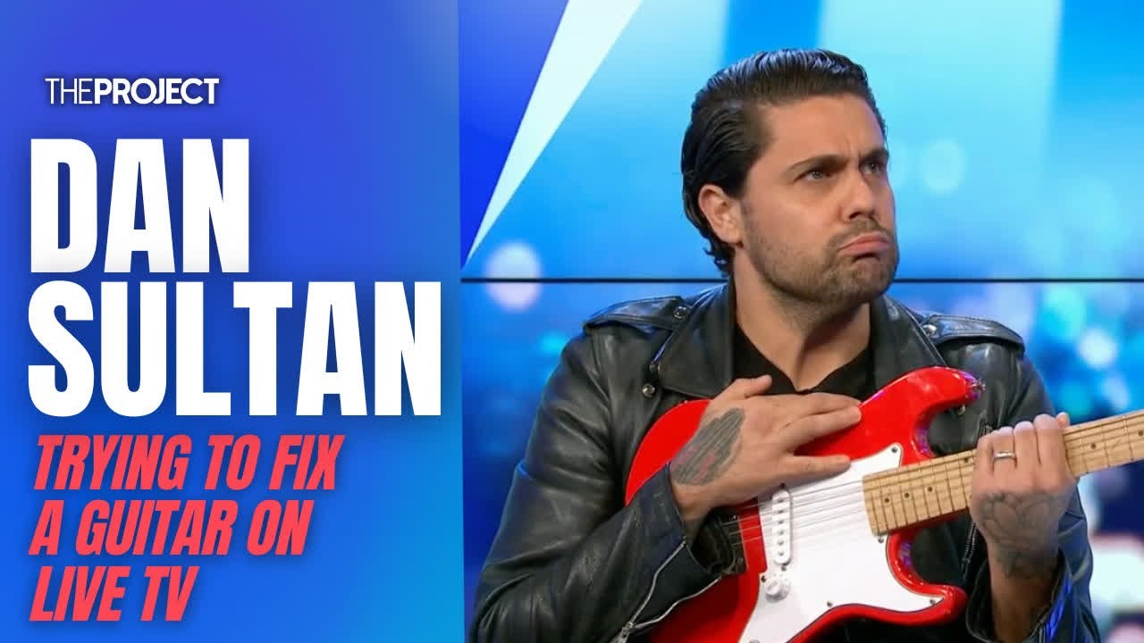 Aussie Singer Dan Sultan Tries To Tune A Guitar Live On TV - YouTube