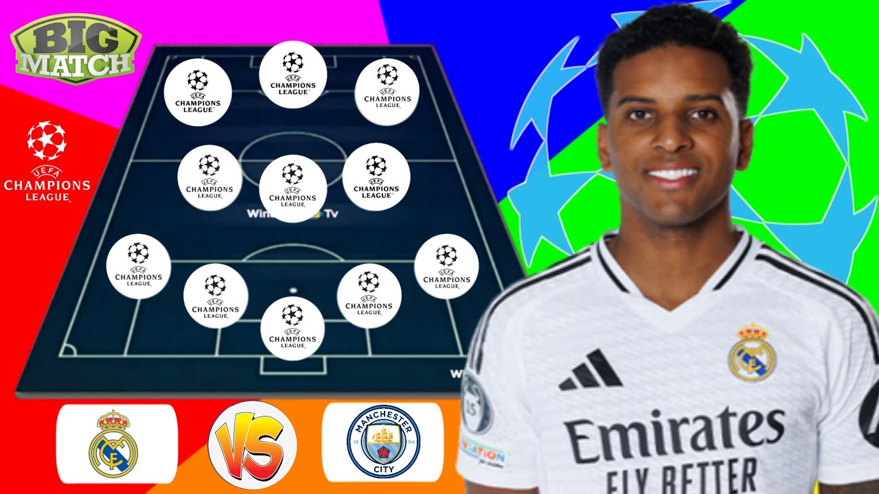 REAL MADRID VS MANCHESTER CITY REAL MADRID PREDICTED STARTING LINEUP ...