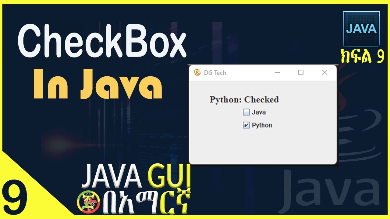 Java Gui 9 Jcheckbox With Item Listener Youtube