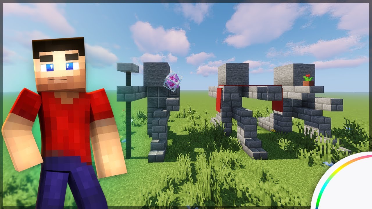 Como construir estátua medieval no Minecraft - YouTube