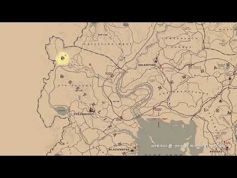 Red Dead Redemption 2 Little Creek River Treasure Map - YouTube