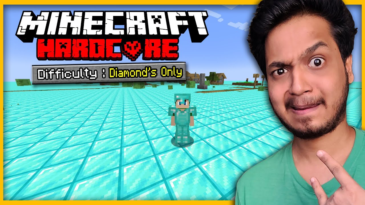 I Beat Hardcore Minecraft in Diamonds Only World - YouTube