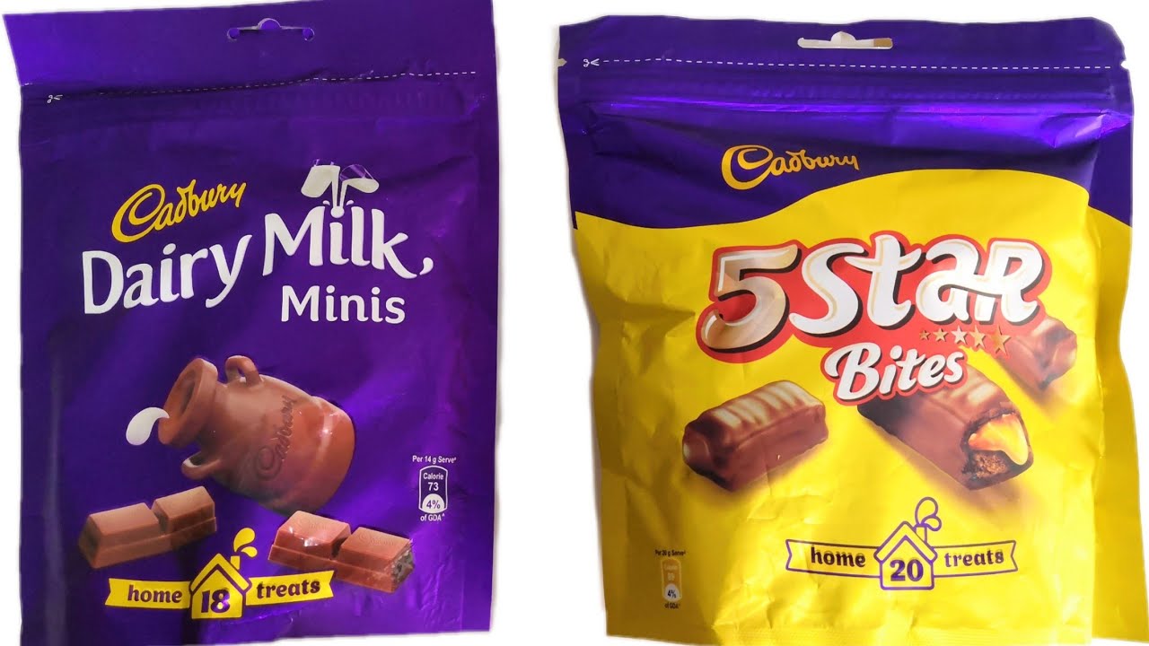 Cadbury Dairy Milk Minis , Cadbury 5star Bites | chocolates unboxing ...