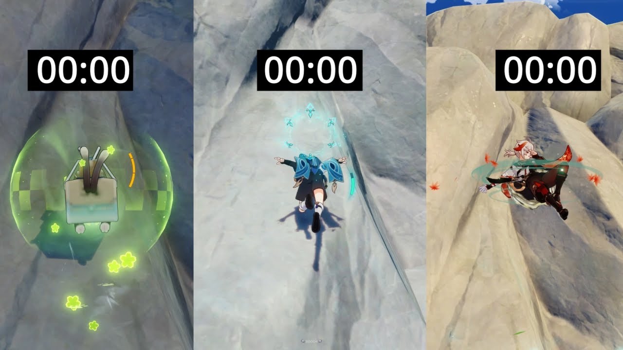 Kirara vs Wanderer vs Kazuha (Climb Race) | Genshin impact - YouTube
