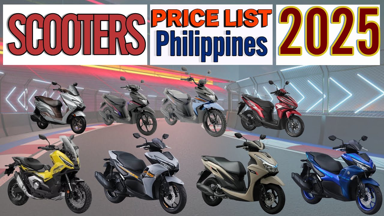 Scooter Motorcycle Price List in Philippines 2025 - YouTube
