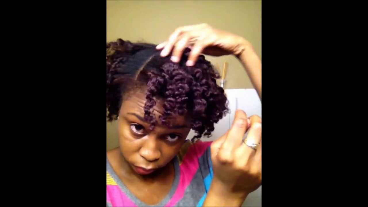Braid Out on Dry Natural Hair - YouTube