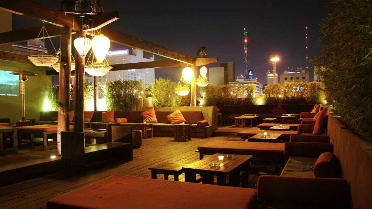 Rooftop Lounge Ambience | 1 hour | (Best with headphones) - YouTube