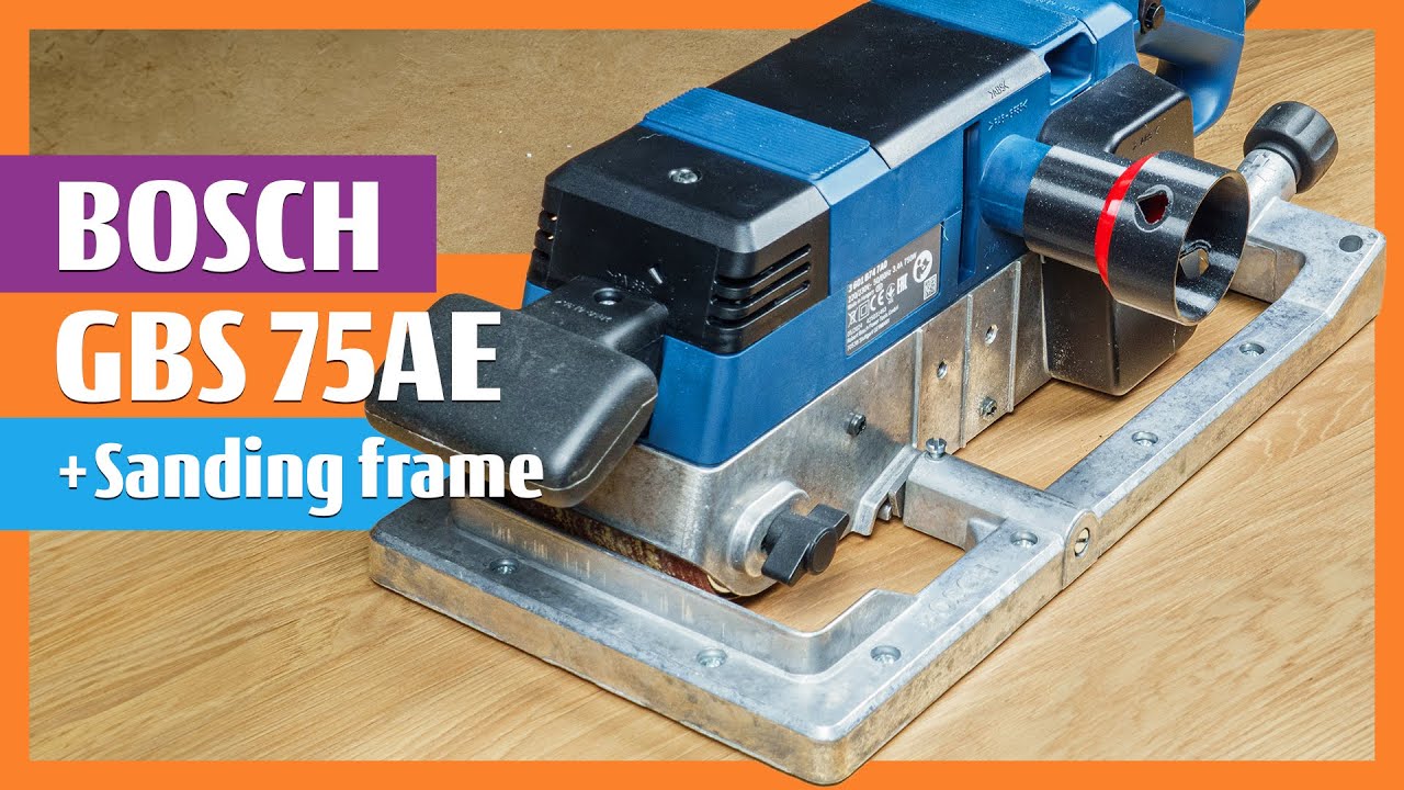 Bosch GBS 75 AE heavy-duty sander with Sanding Frame for perfect flat ...