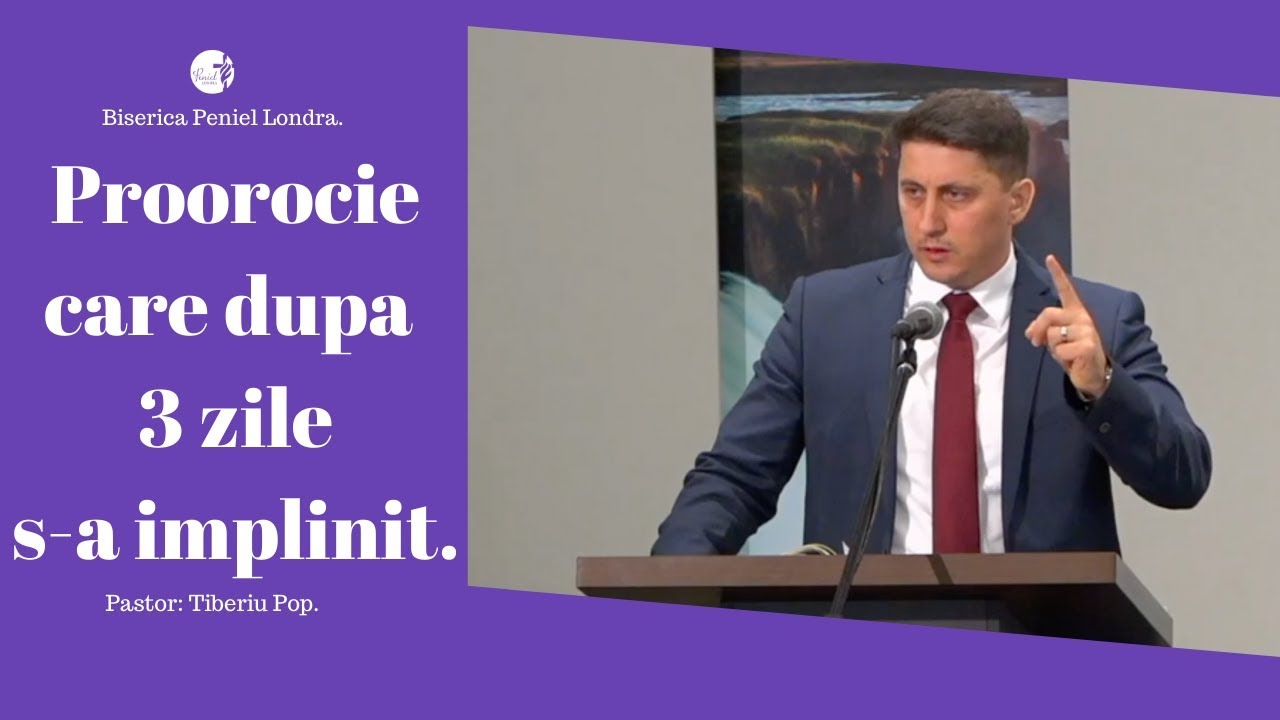 Tiberiu Pop | Proorocie care dupa 3 zile s-a implinit| Marturii ...