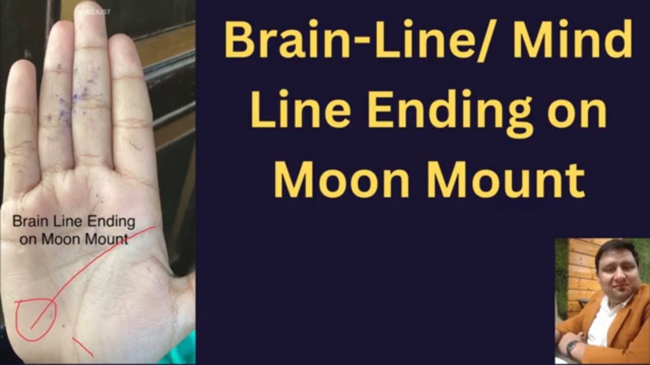 Brain-Line| Mind-Line or Head-Line Ending on Moon Mount - YouTube