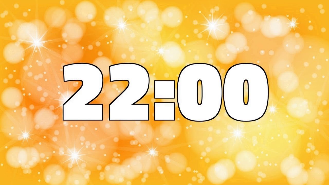22 MINUTES TIMER COUNTDOWN [1320 seconds - Yellow Shiny] - YouTube