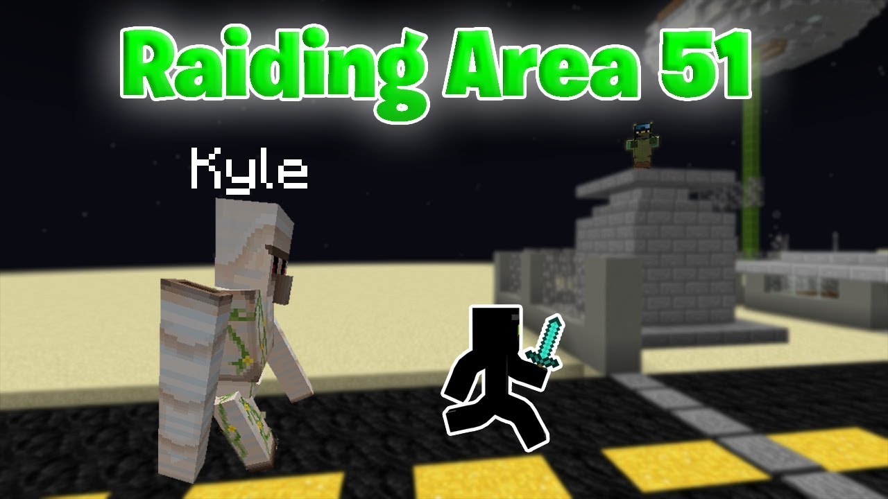 Raiding Area 51 in Minecraft! (Ft. Kyle) - YouTube