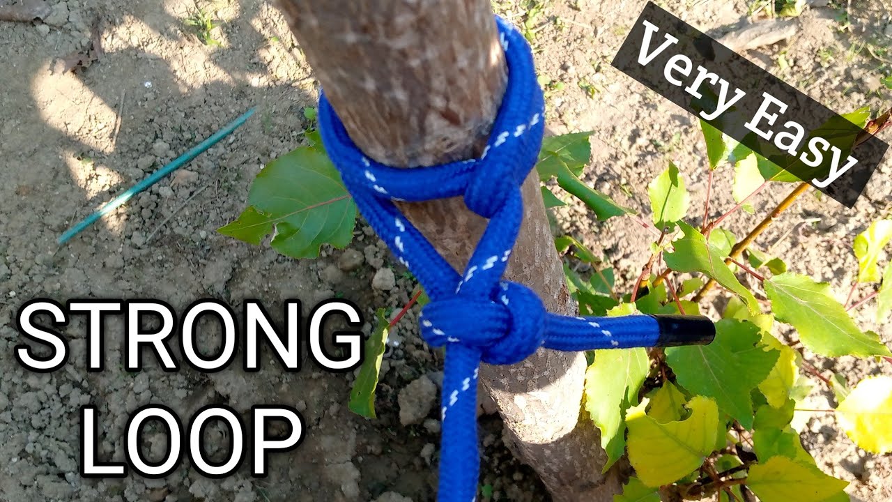 HOW TO TIE A STRONG LOOP|#how #knots #rope #LOOP@sajjad12455 - YouTube