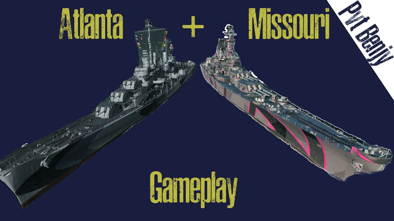 World of Warships Atlanta and Missouri Premium American Ships - YouTube