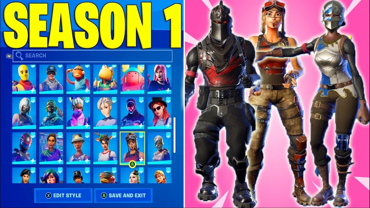 Rare Season 1 Fortnite Account With Renegade Raider - YouTube