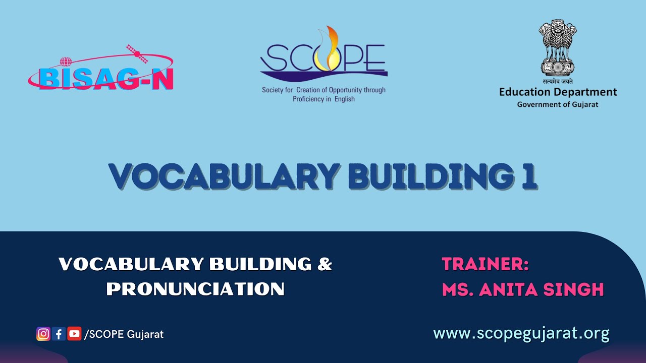 Vocabulary Building 1 - Vocabulary Building & Pronunciation (Session 1 ...