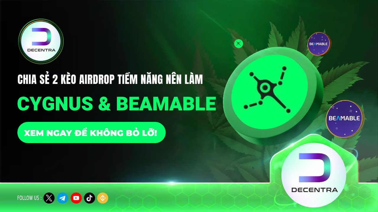 Cygnus Finance & Beamable - Kèo Airdrop Tiềm Năng Có Khả Năng Nổ Lớn ...