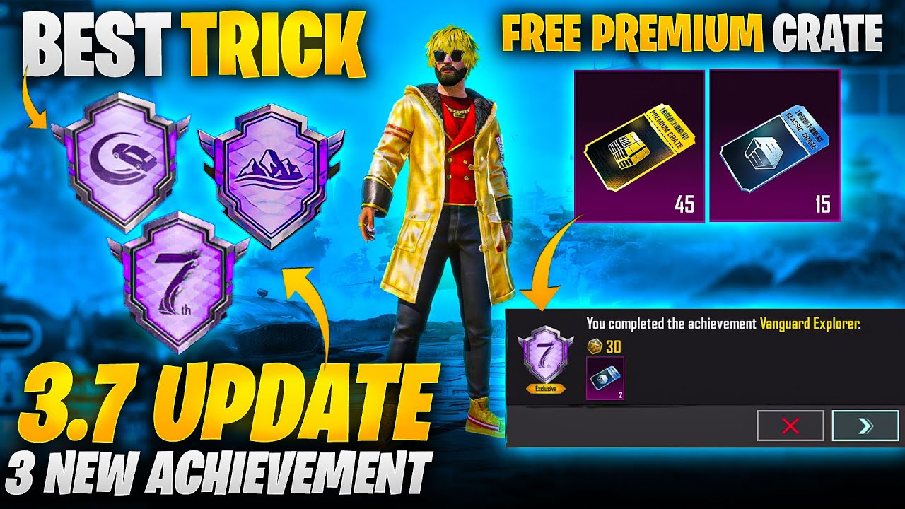 3.7 Update All New Achievements | New Achievements Trick | Vanguard ...