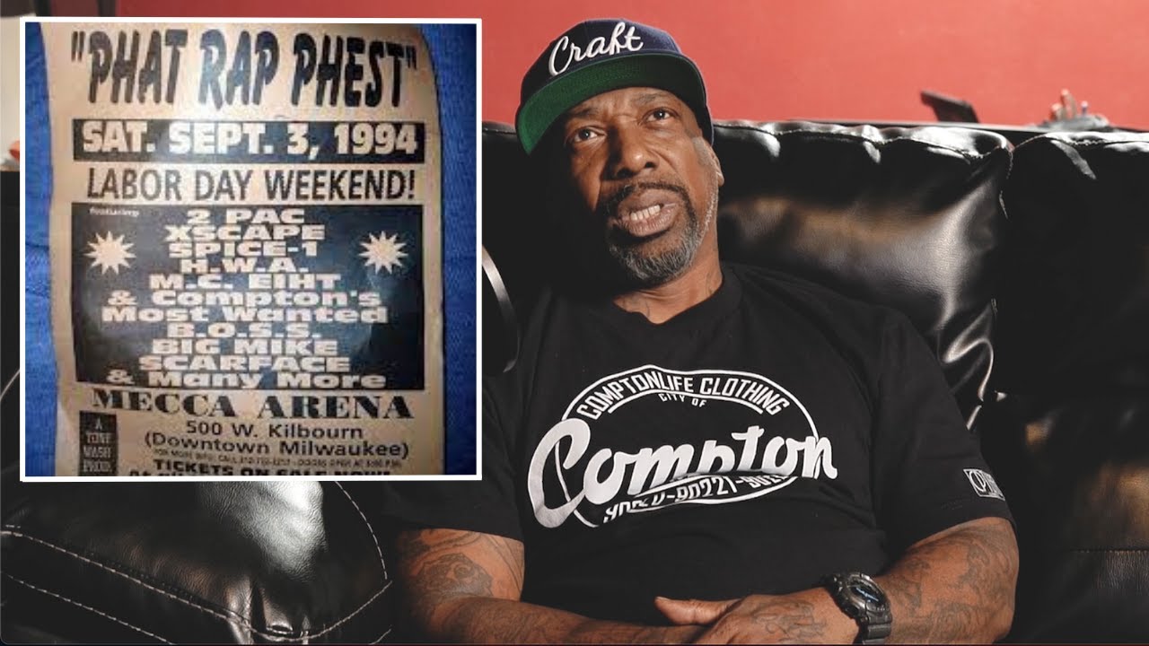 MC Eiht Recalls the 1994 Milwaukee Show at Mecca Arena. Incident with ...