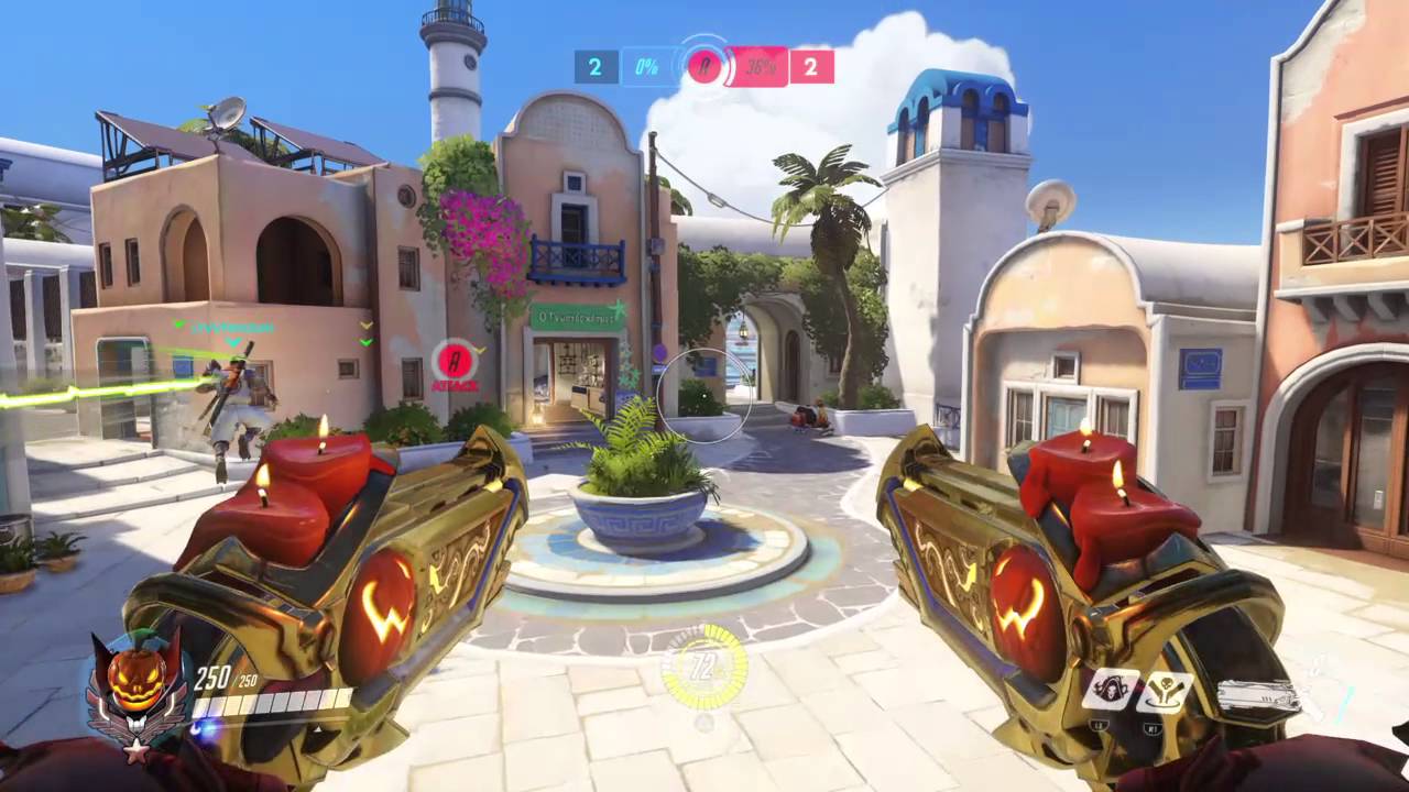 Overwatch: Competitive play with golden guns Reaper - YouTube