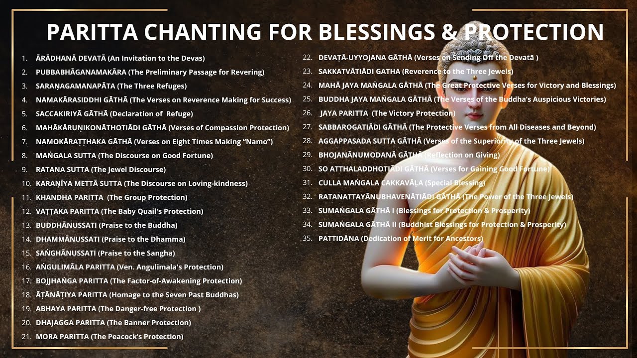 The POWER of Paritta Chanting for Blessing and Protection! - YouTube