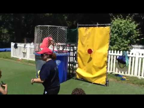 Dunking the School Principal - NYC Dunk Tank Rentals - YouTube
