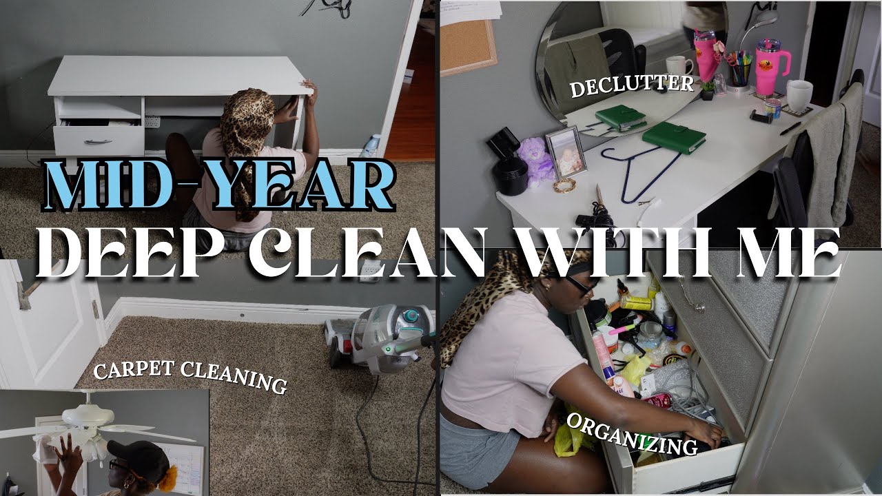 Deep clean my entire room with me | A clean environment is a clear mind ...
