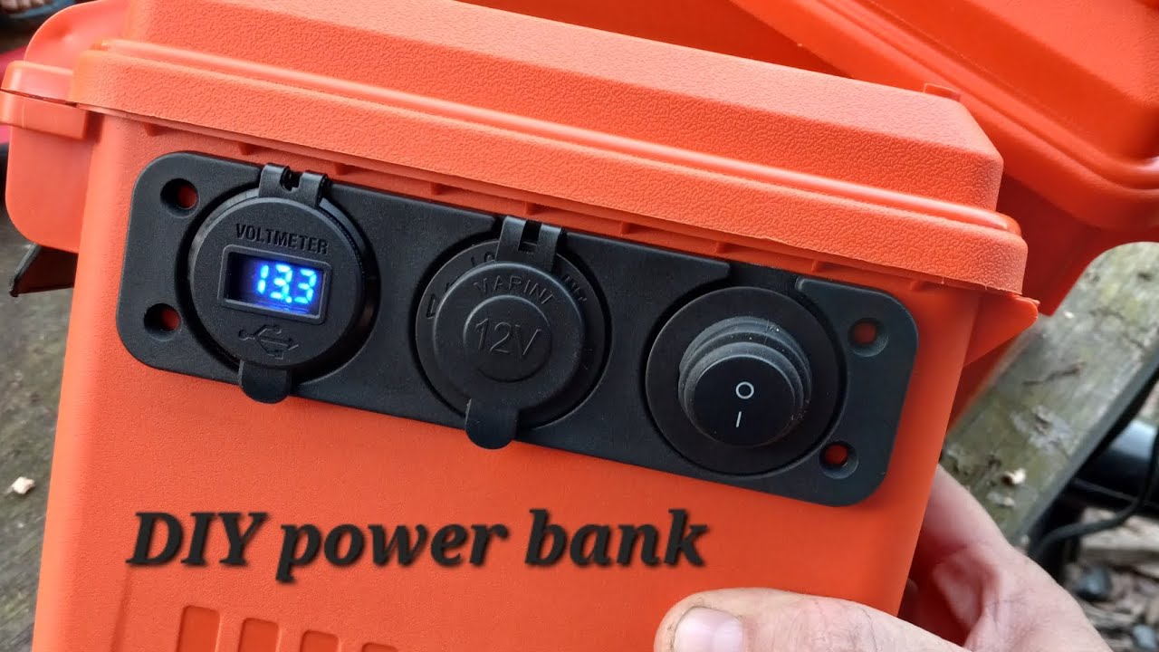 DIY 12V power bank! Easy charger option. - YouTube