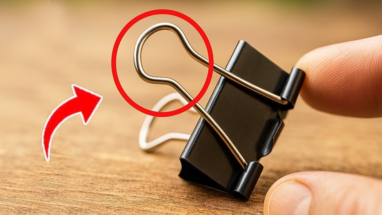 The Hidden Function of the Binder clip! This invention shocked millions ...