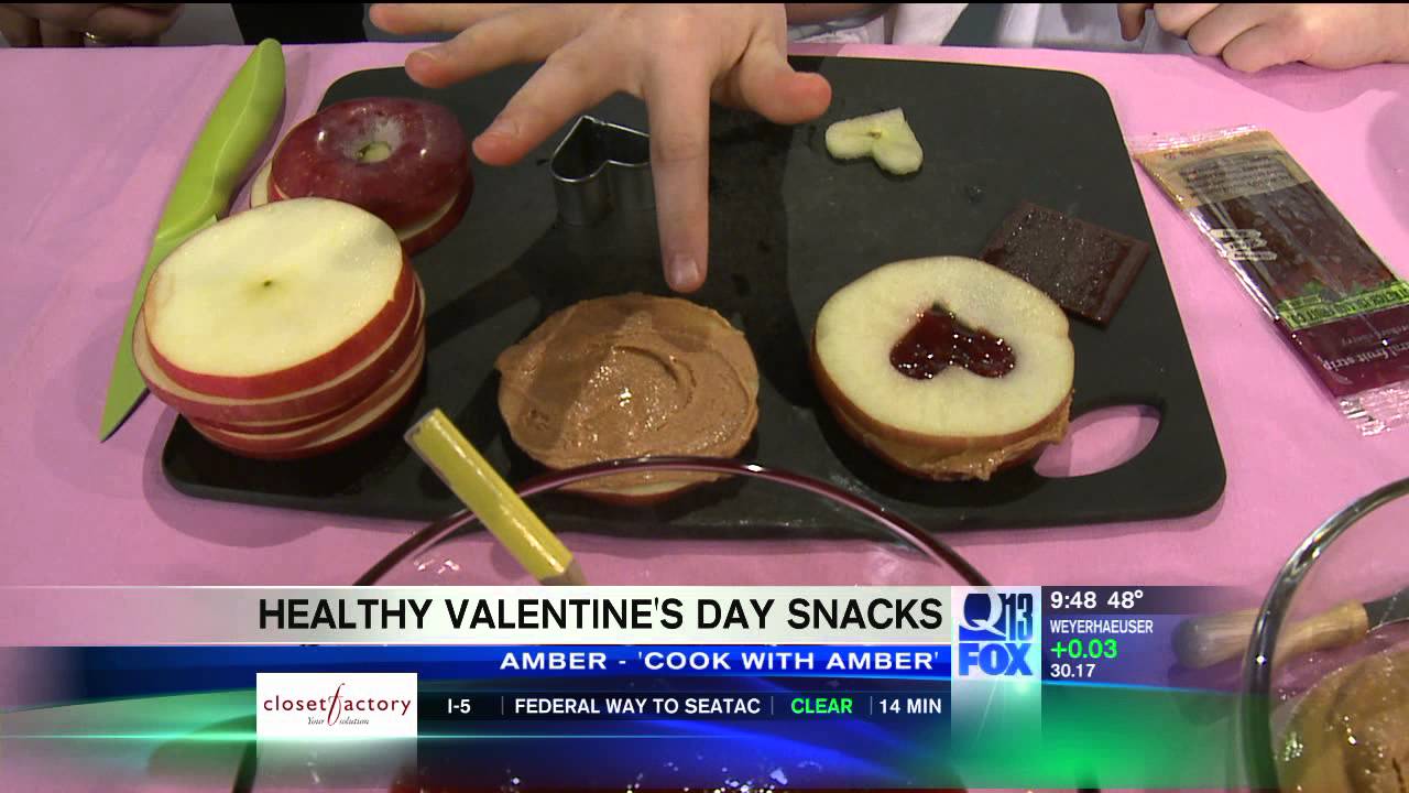 Healthy Valentine's Day on Q13 FOX News | Cook With Amber - YouTube