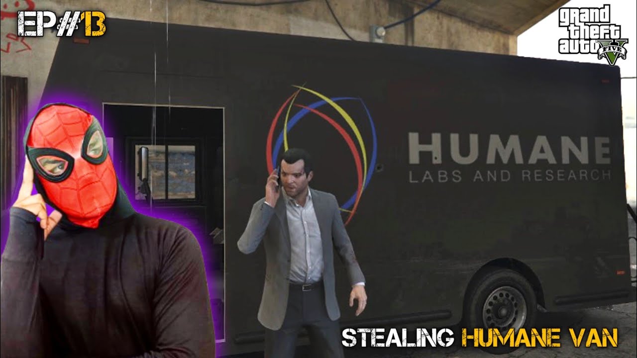 Stealing The Human,s Van In GTA V - YouTube