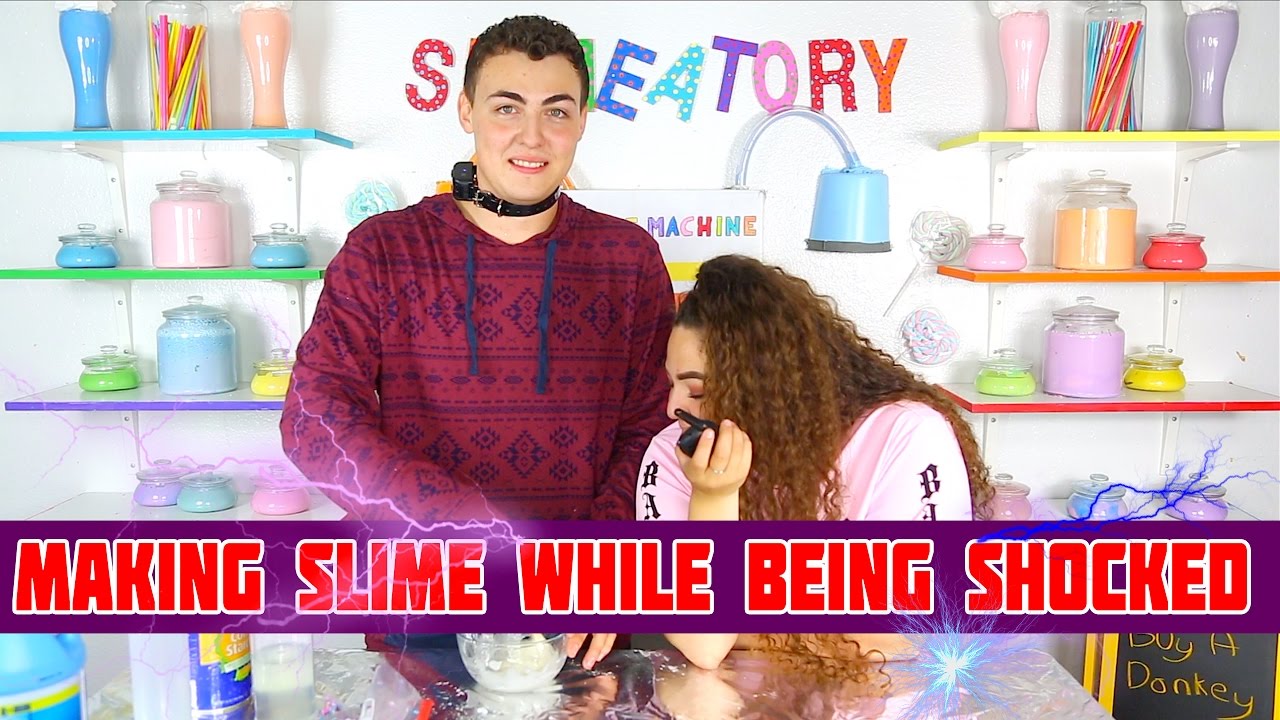 MAKING SLIME WHILE BEING SHOCKED CHALLENGE in the slimeatory!!! - YouTube