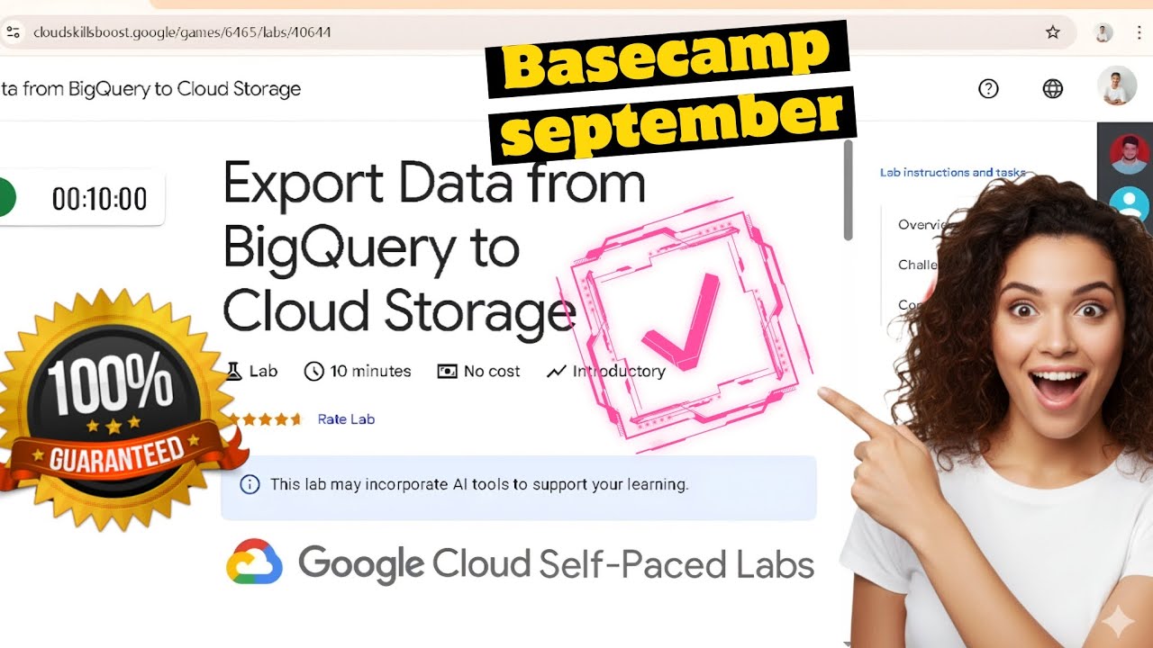Export Data from BigQuery to cloud storage #qwiklabs # ...