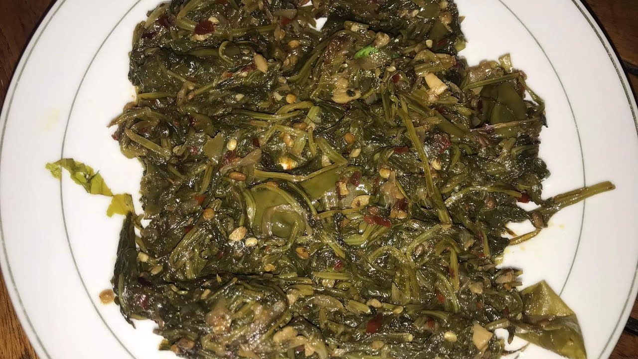 Ginisang raddish leaves,,,spicy starters - YouTube