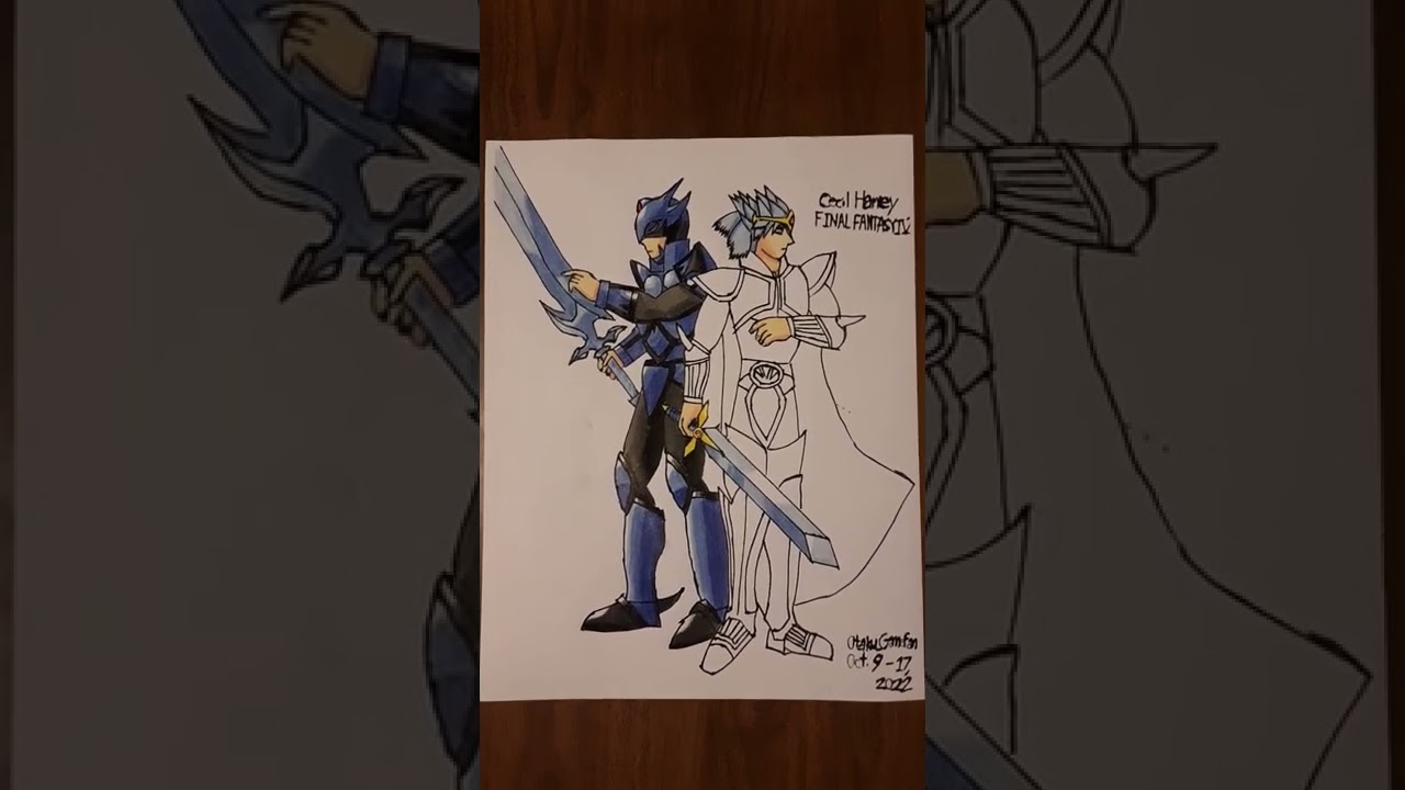 New Art 22 Cecil Harvey from Final Fantasy IV Sprite Version - YouTube