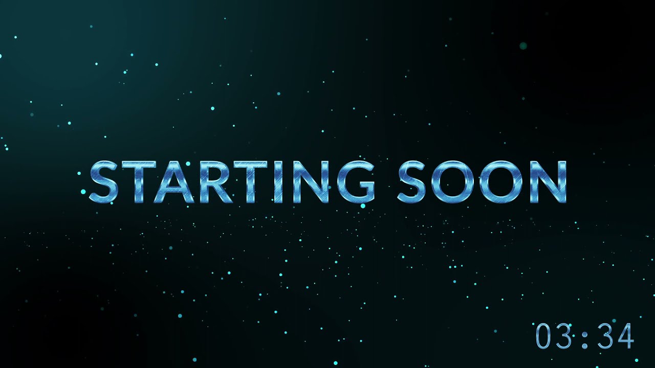 Free Starting Soon Screen for Twitch - Animated with 5 Minute Countdown ...